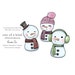 Freebie Cute Baby Snowmen Friends Clipart Snowman Clip Art Winter Fun ...