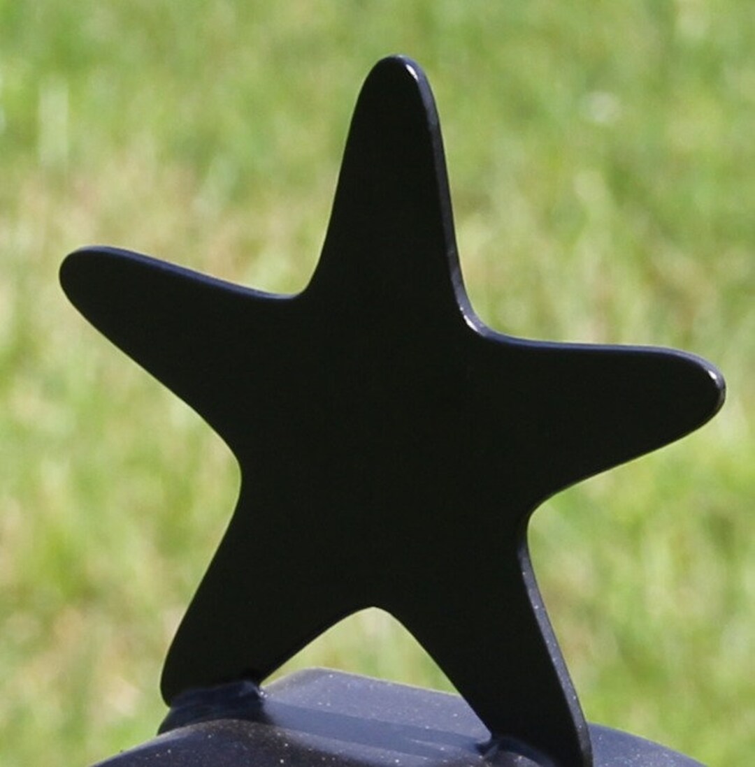 Starfish Post Top for Round Wood Fence Post Wrought Iron - Etsy