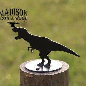 T-rex Post Top for Round Wood Fence Post Dinosaur Finial Post - Etsy