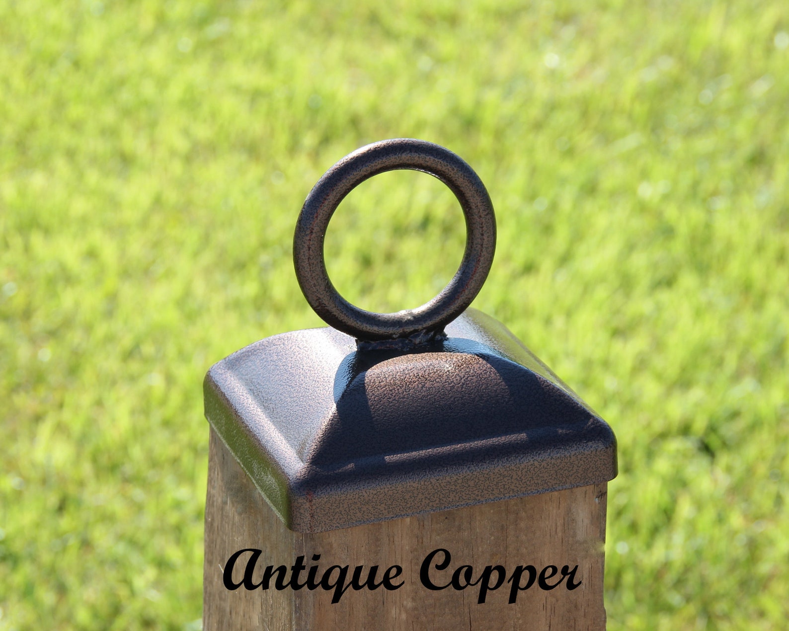 6x6 Nautical Rope Ring Fence Post Cap or Light String Holder | Etsy