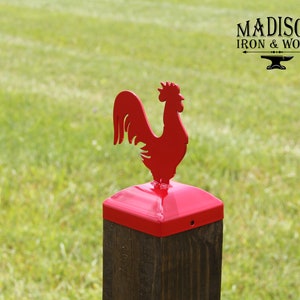 Rooster Post Cap for 4x4 Wood Fence Post Farmhouse Style Post - Etsy