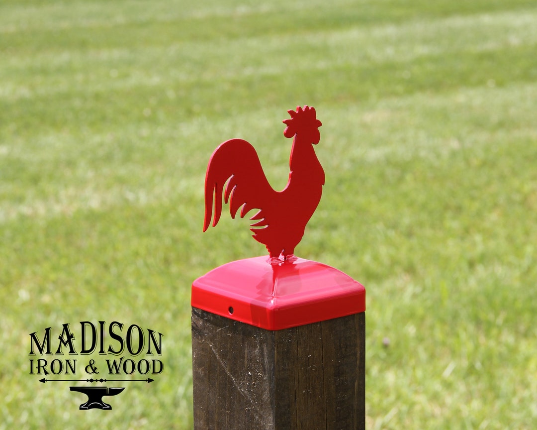 Rooster Post Cap for 4x4 Wood Fence Post Farmhouse Style Post - Etsy