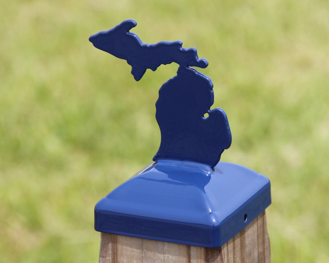 4x4 US State Post Cap fits 3.5 X 3.5 Wood Post, Decorative Finial ...