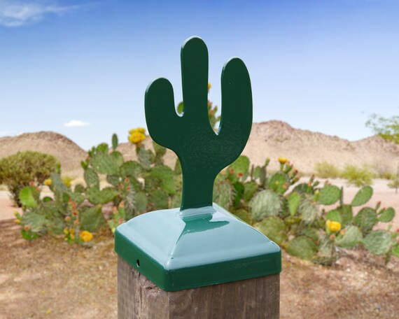 Cactus Post Cap for 4x4 Wood Fence Post Desert Fence Post - Etsy