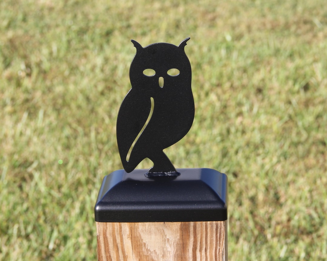 4x6 Owl Post Cap fits 3.5 X 5.5 Wood Post, Decorative Finial Topper ...