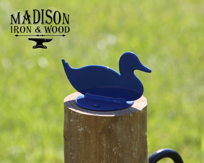 Duck Post Top for Round Wood Fence Post Duck Finial Post - Etsy