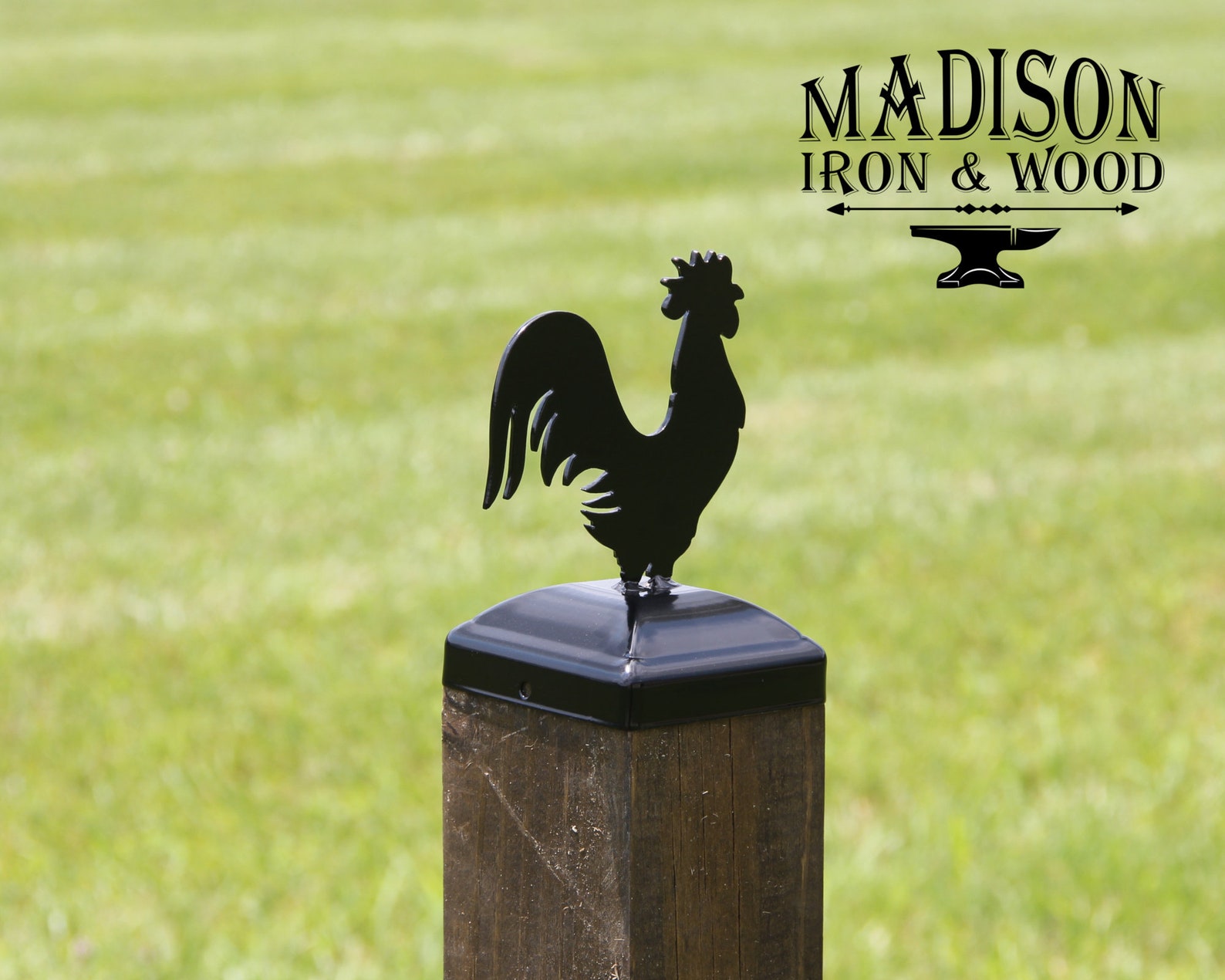 Rooster Post Cap for 4x4 Wood Fence Post | Etsy