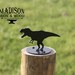 T-rex Post Top for Round Wood Fence Post Dinosaur Finial Post - Etsy