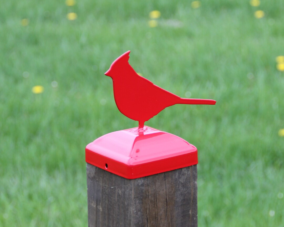 6x6 Cardinal Post Cap fits 5.5 X 5.5 Wood Post Bird Feeder - Etsy