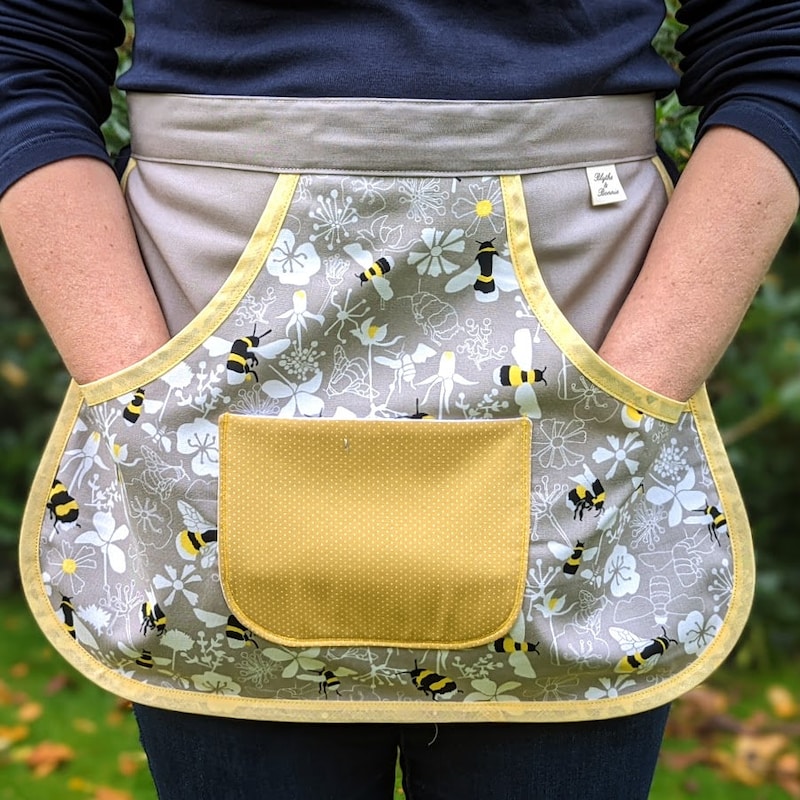 Vintage Yellow Half Apron - Etsy UK