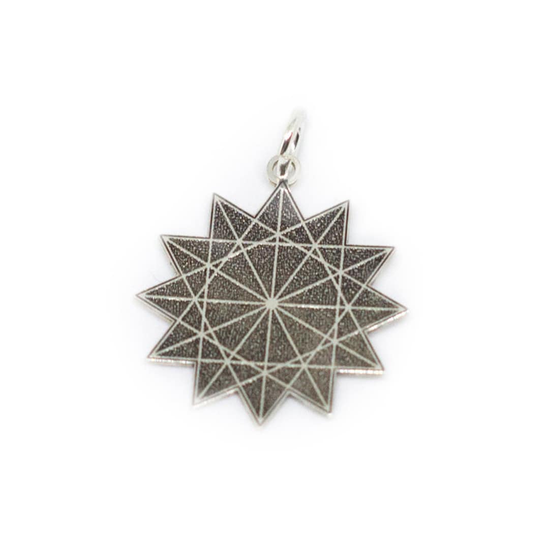 12-pointed Star Pendant Retrograde Mercury 925 Silver - Etsy