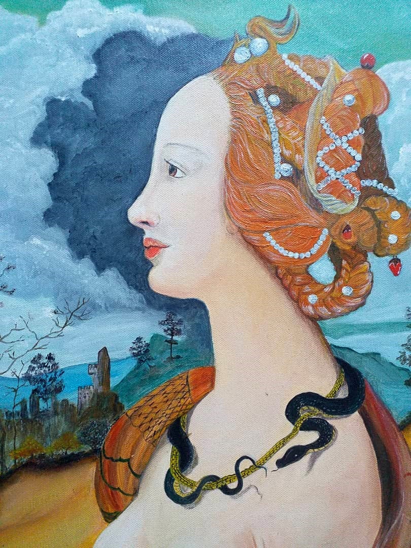 Oil Painting T.s.chin Oil Painting on Canvas With Certificate of ...