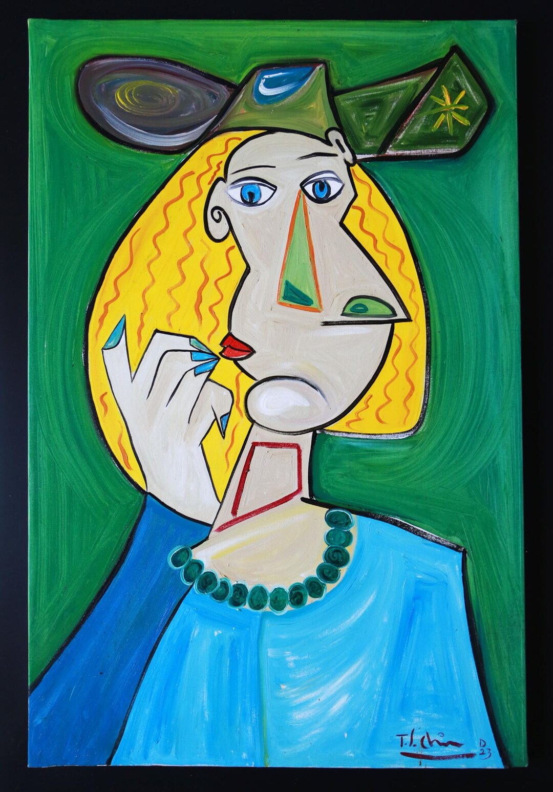 Original Tschin Oil Painting on Canvas Vintage Painting - Etsy Australia