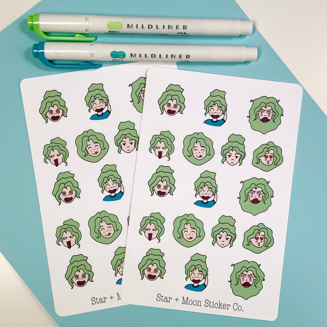 Stargirl Emoti Sticker Sheet - Etsy