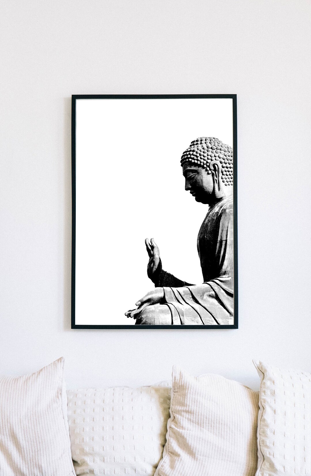 Sitting Buddha Print, Printable Wall Art, INSTANT DOWNLOAD, Buddha ...