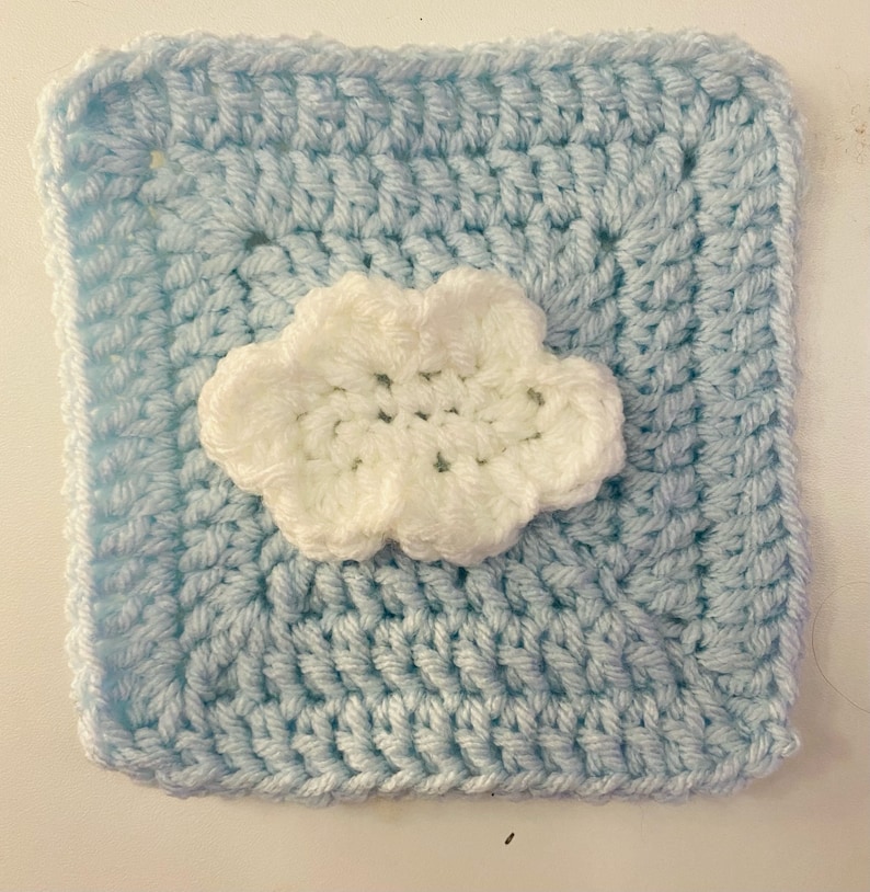 Cloud Granny Square Crochet Pattern for Beginners Blanket - Etsy