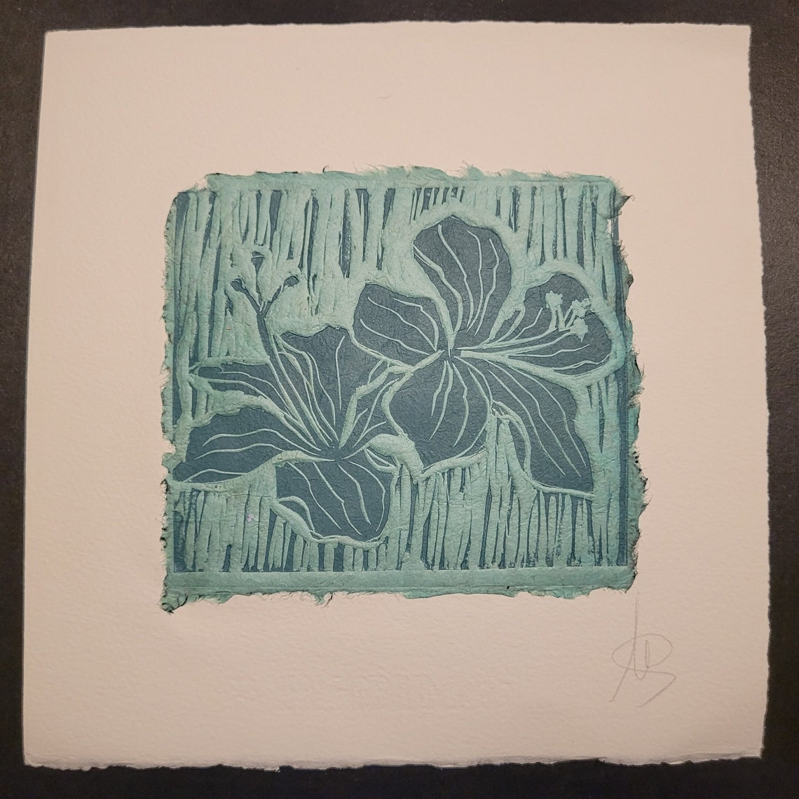 LINOPRINT - HIBISCUS FLOWERS - Etsy