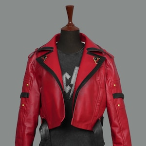 Handmade Guilty Gear Strive Jacket | Sol Badguy Inspired Red Cosplay ...