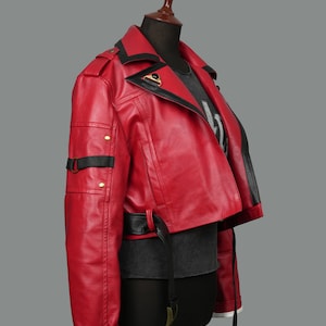 Handmade Guilty Gear Strive Jacket | Sol Badguy Inspired Red Cosplay ...