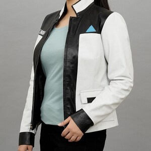 Handmade Detroit Become Human Inspired Connor Leather Jacket DBH Connor ...
