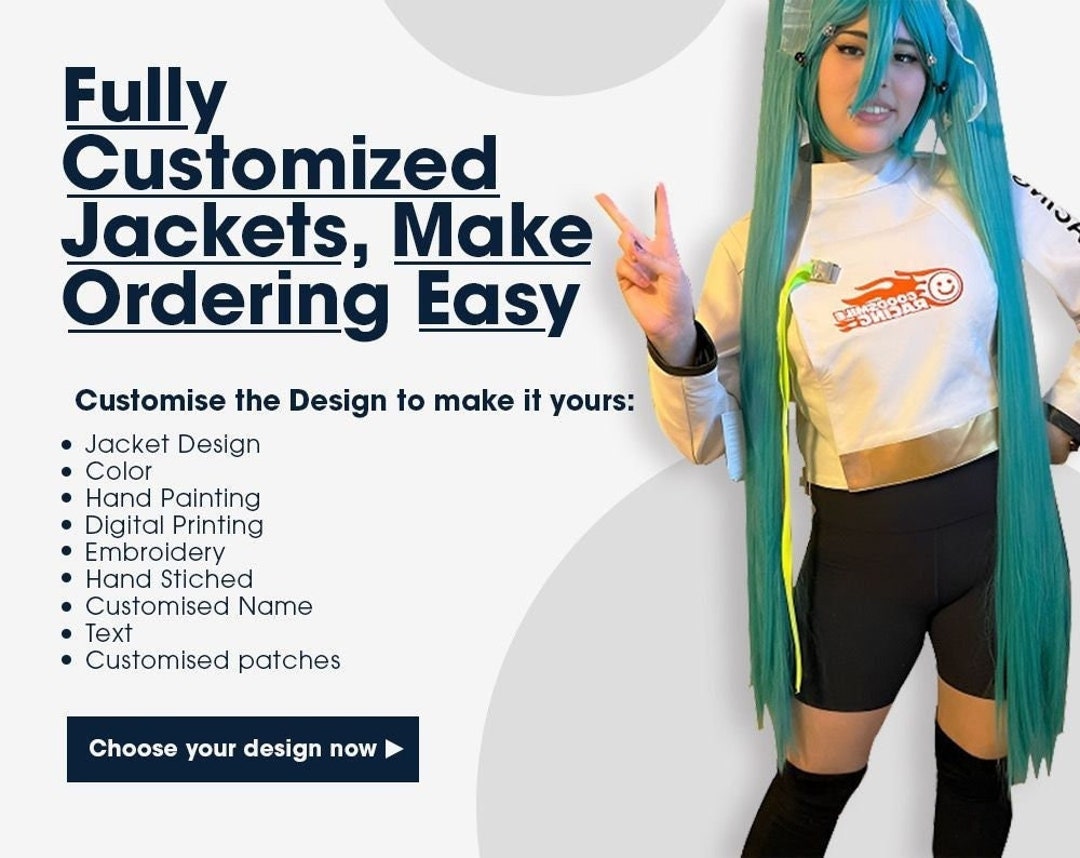 Customized Leather Jacket | Custom Cosplay Commission | Personalized ...