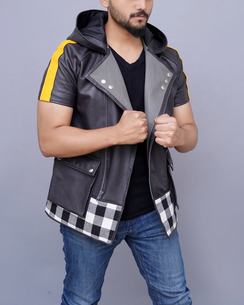 Handmade Game Inspired Hearts III Riku Cosplay Costume Hooded Vest ...