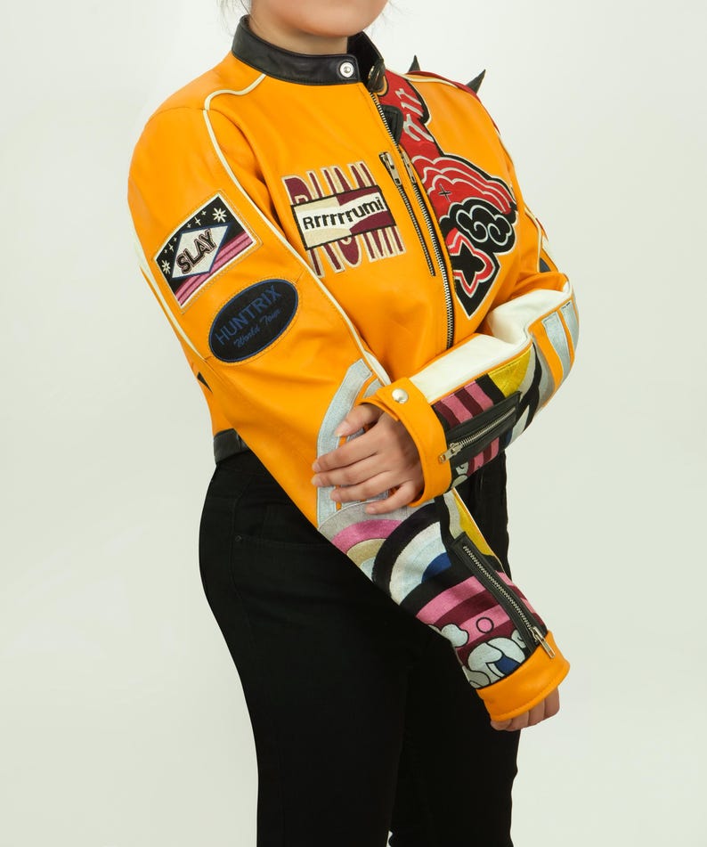 Handmade Inspired K-pop Demon Rumi Slay Hunter Yellow Jacket | Cosplay ...
