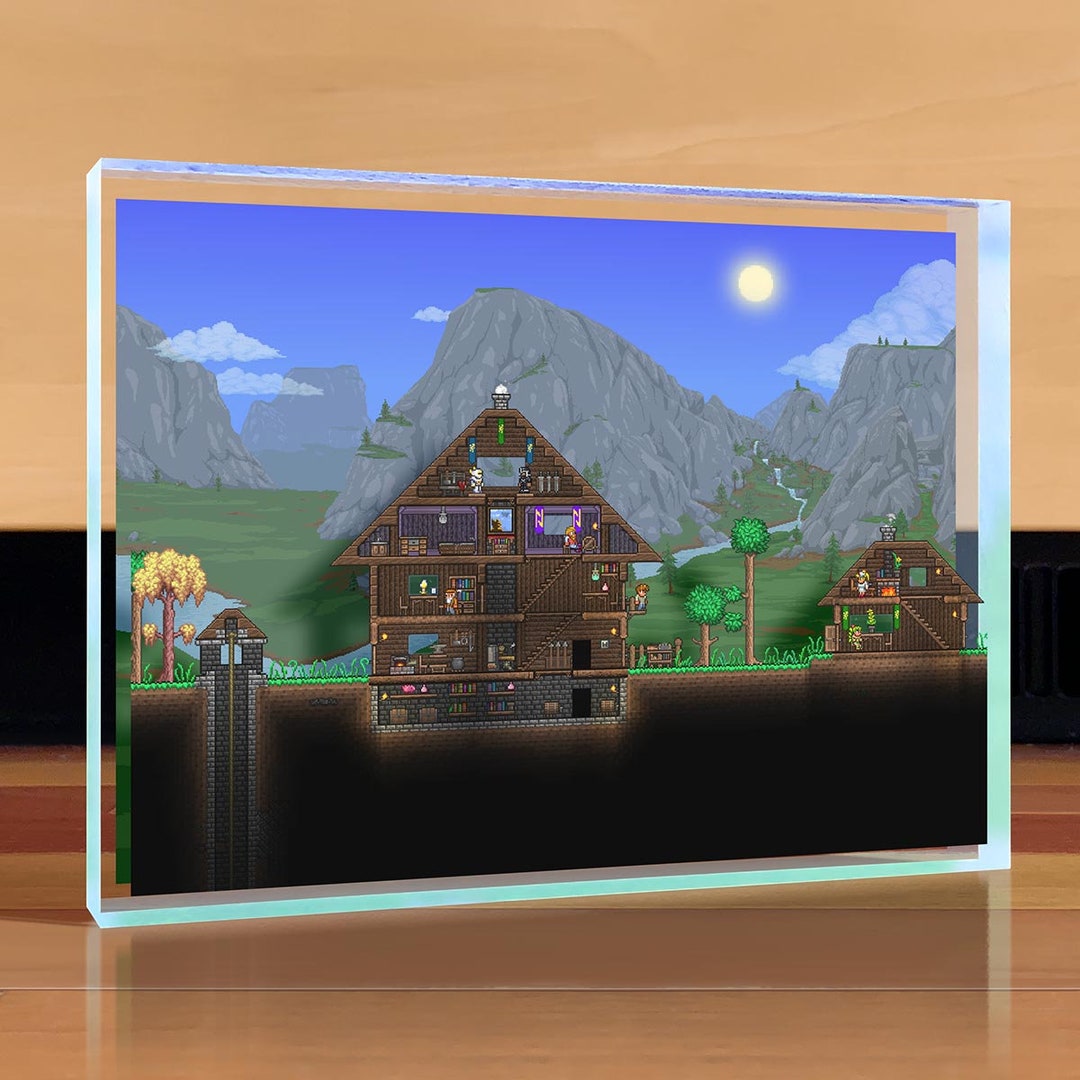 Terraria House Desktop Art - Etsy