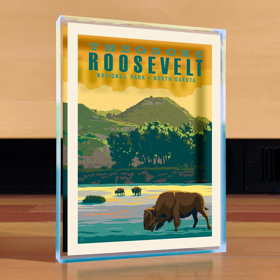 Theodore Roosevelt National Park Desktop Art - Etsy