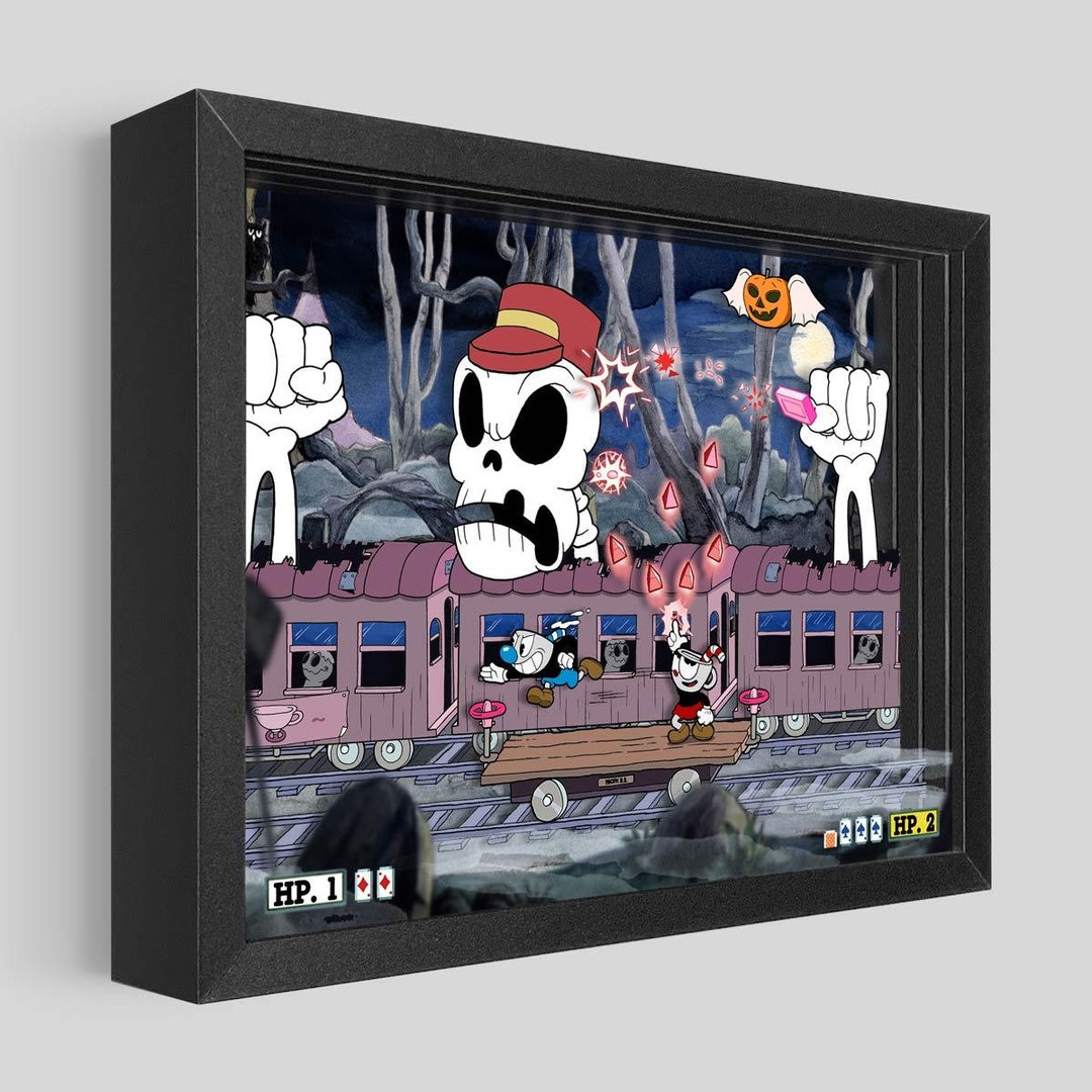 Cuphead Phantom Express Shadowbox Art - Etsy