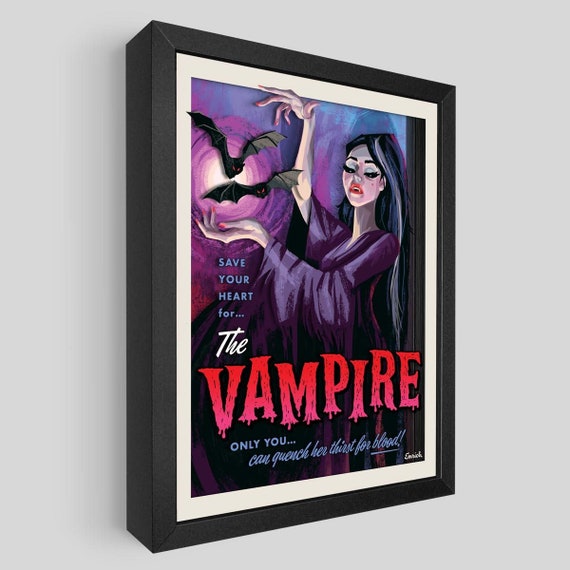 Vampire Shadowbox Art | Etsy