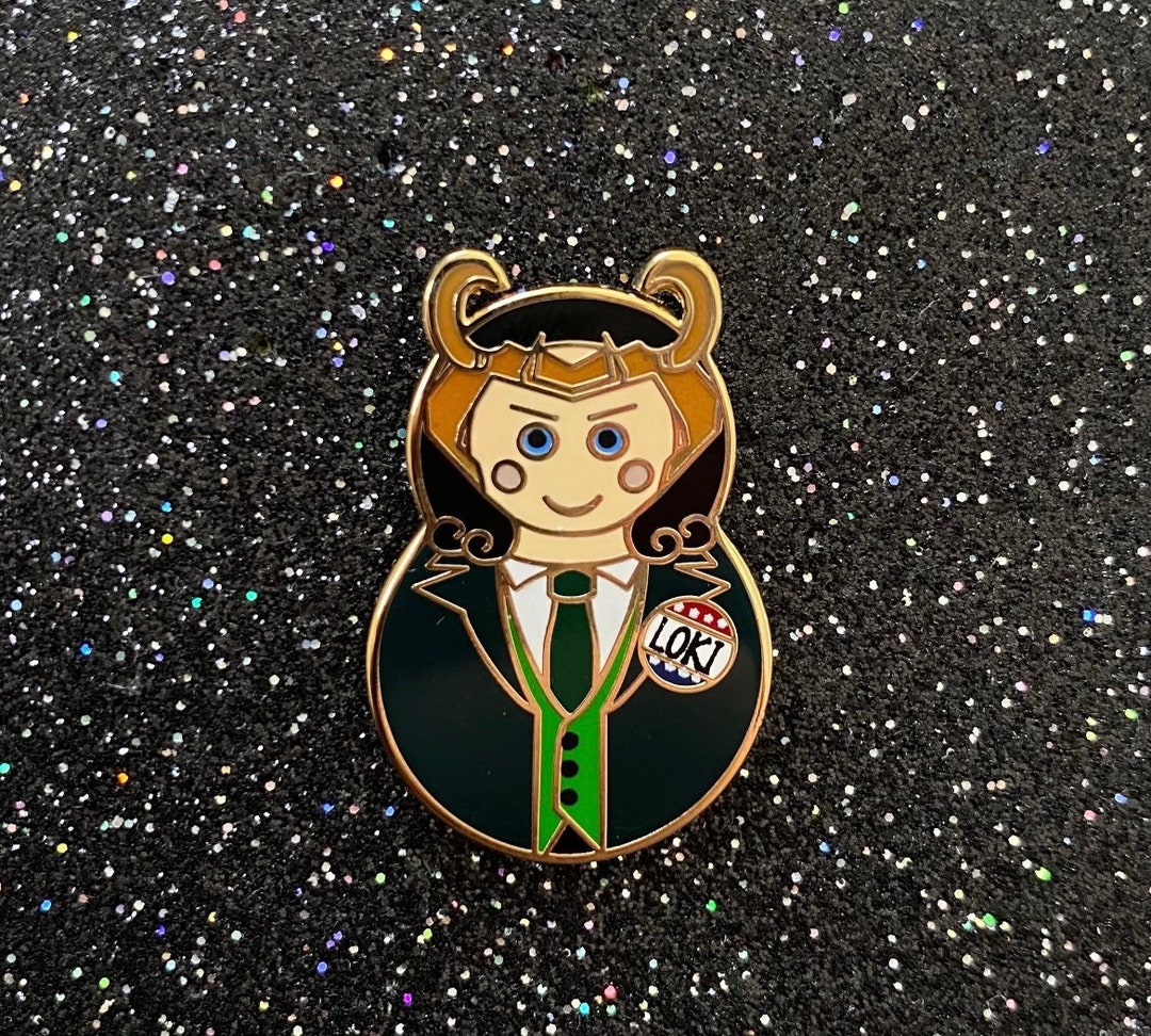 President Loki Nesting Doll Enamel Pin - Etsy