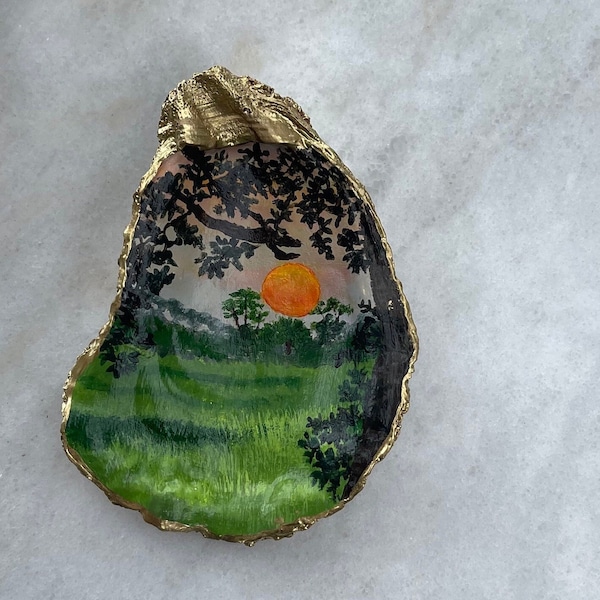 Painted Oyster Shells - Etsy