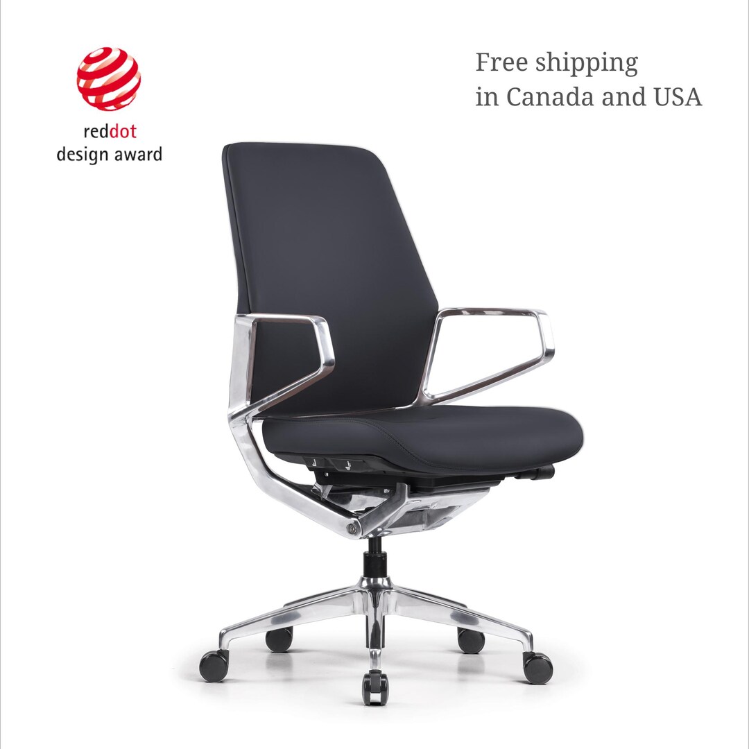 Premium Leather Office Chair, Red Dot Design Award Winner, Ergonomic ...