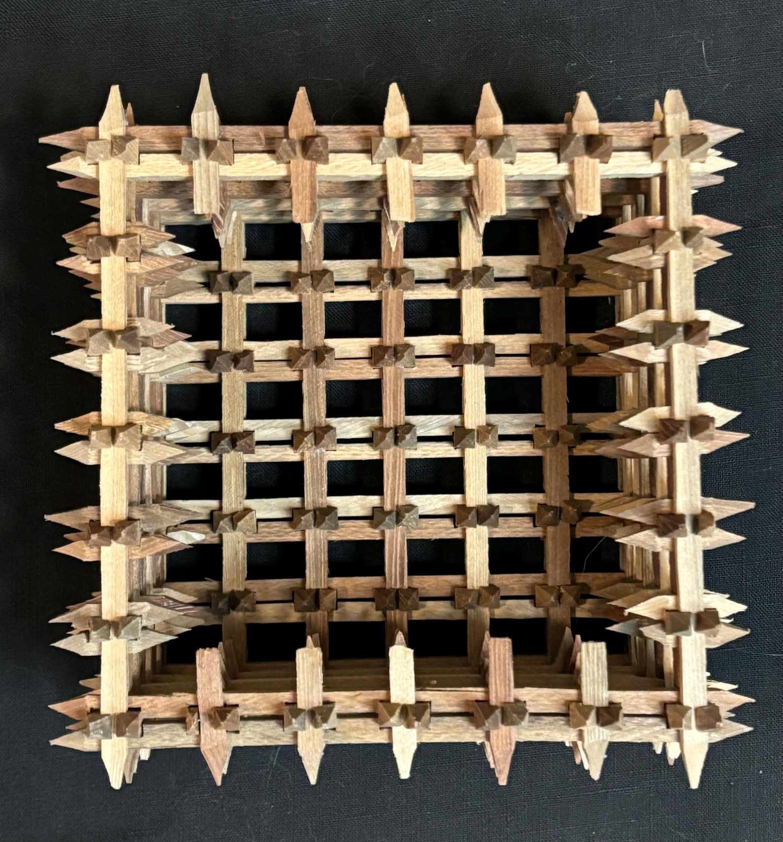 Tramp Art Box - Redwood - Etsy