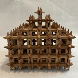 Tramp Art Box - Redwood - Etsy