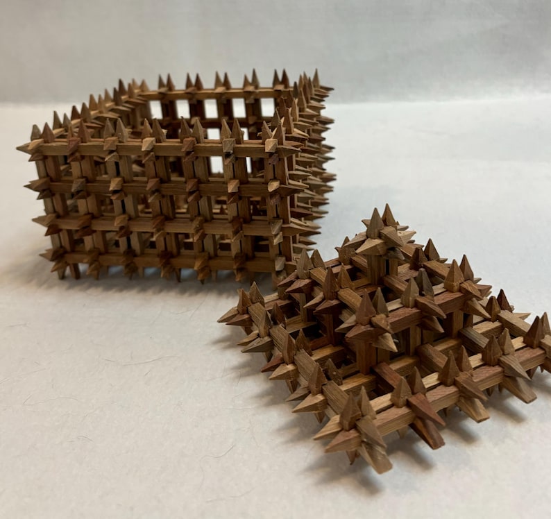 Tramp Art Box - Redwood - Etsy