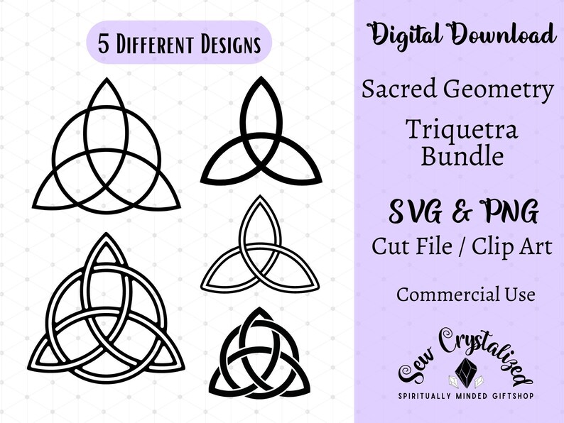 Triquetra SVG Celtic Knot Bundle Sacred Geometry SVG Holy - Etsy