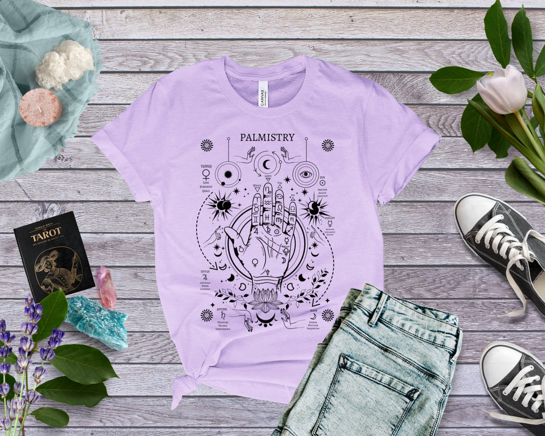 Mystical Palmistry Women's / Unisex T-shirt, Esoteric Astrological ...