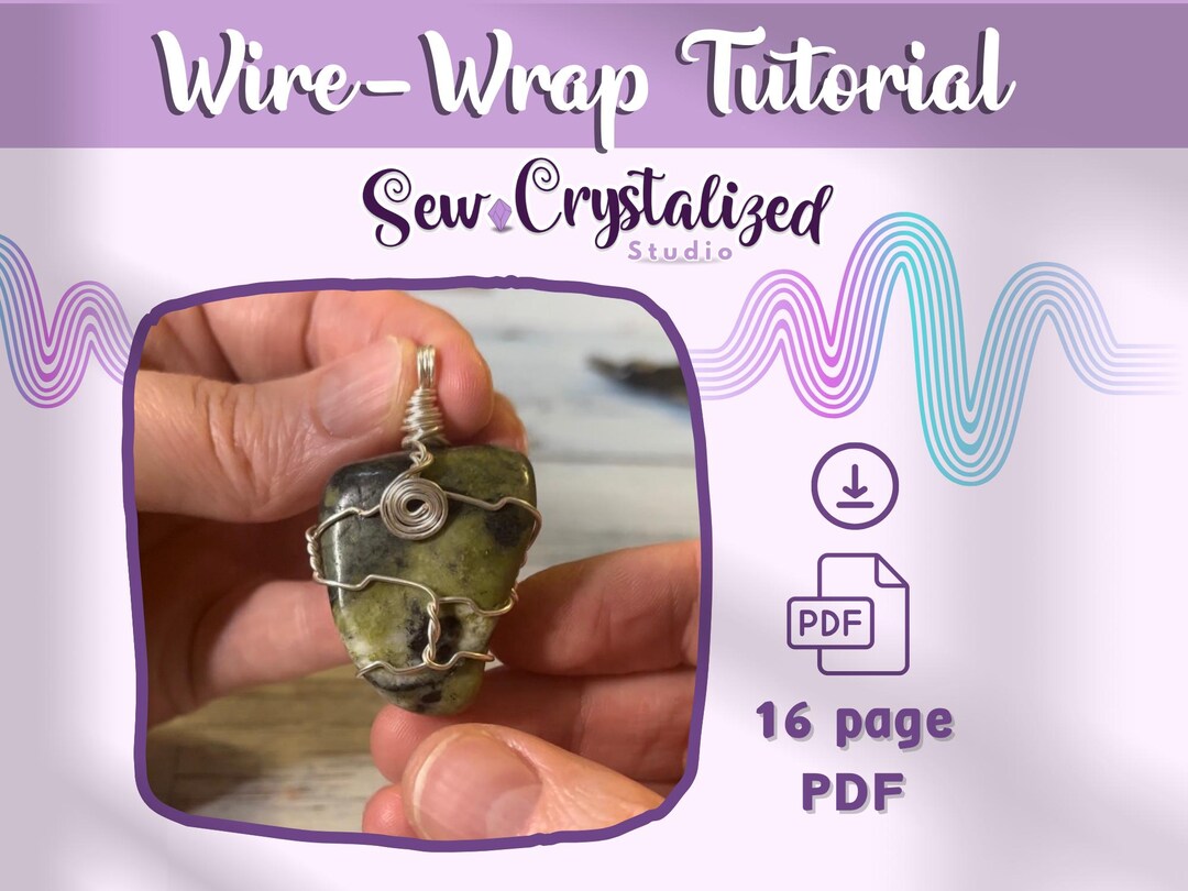 Beginner Wire Wrapping Tutorial. How to Wire Wrap a Tumbled Crystal - Etsy