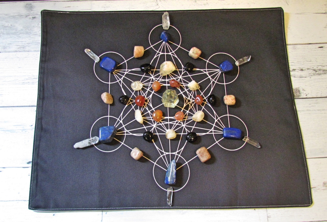 Crystal Grid. Metatron's Cube, Sacred Geometry, Healing Crystal Grid ...