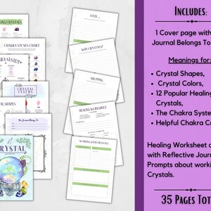 Crystal Journal, Digital Good Notes Crystal Journal, Grimoire Crystal ...