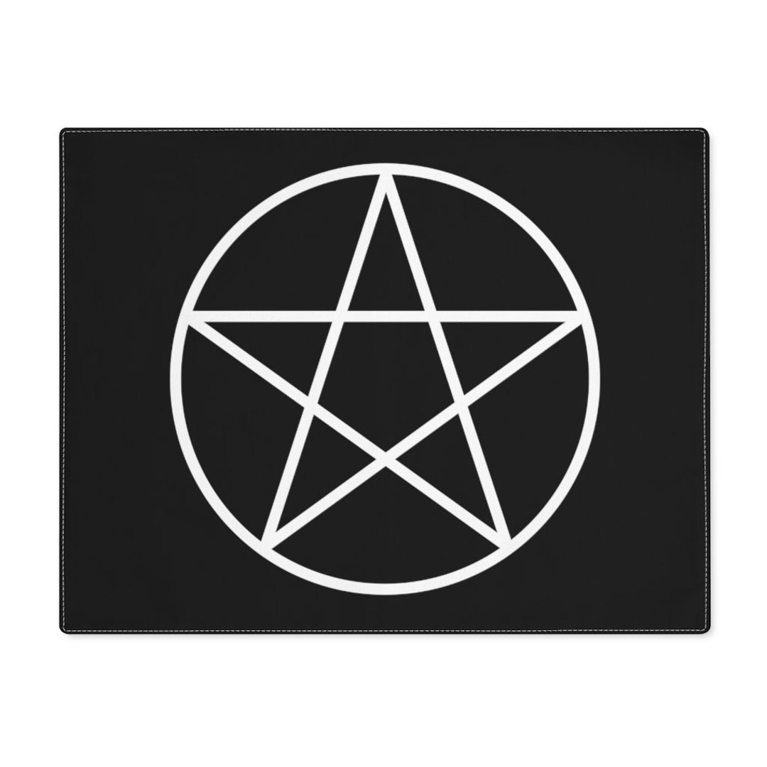 Crystal Grid, Pentacle, Pentagram Crystal Grid Cloth, Healing Crystal ...