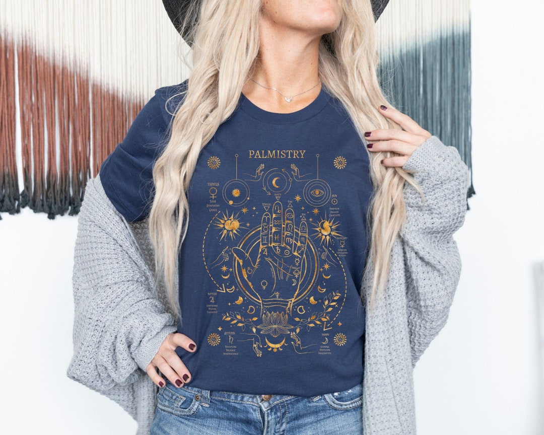Mystical Palmistry Women's / Unisex T-shirt, Esoteric Astrological ...