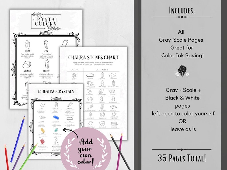 Crystal Journal, Digital Crystal Journal, Healing Crystal Journal ...