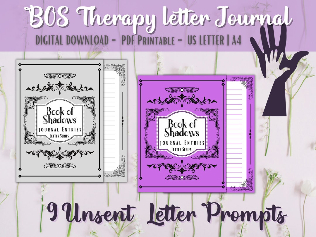 Printable Journal, BOS, Therapy Letter Journal, Digital Download, 9 ...