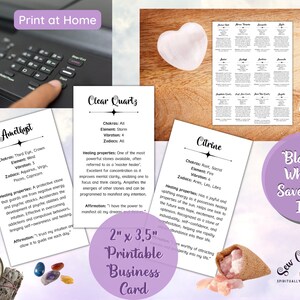 Printable Crystal Card Descriptions - Etsy