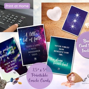 Digital Download, Oracle Cards, 42 Inspirational Cosmic Messages ...