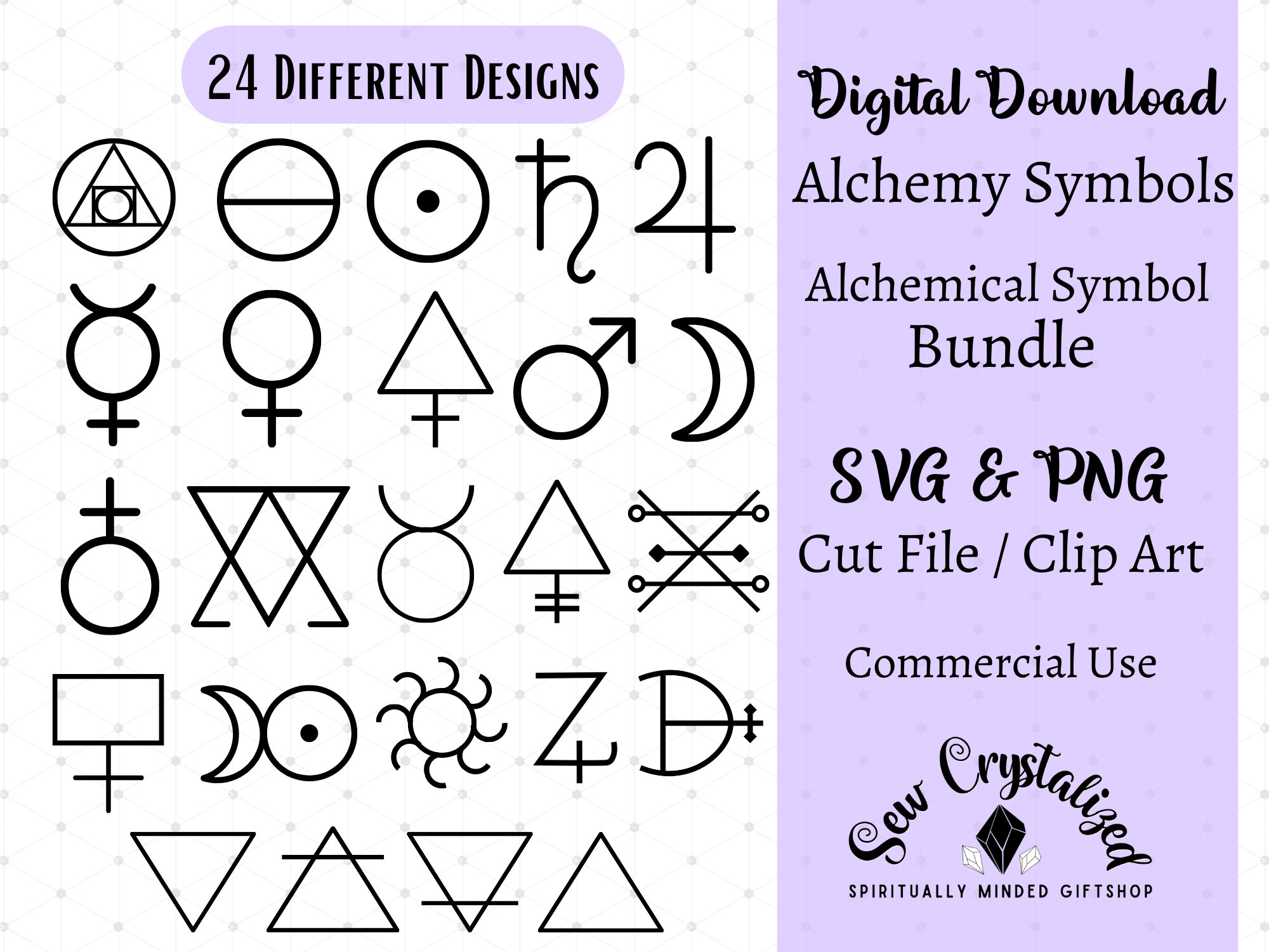 Alchemist Symbols Clip Art