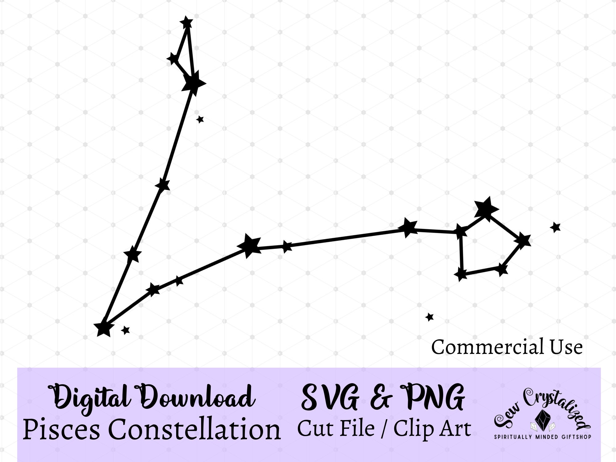 Pisces Constellation Drawing